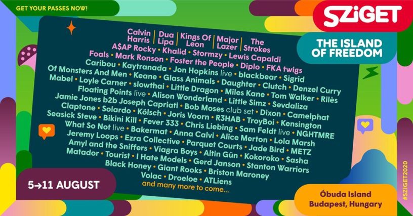 Sziget Festival 2020 cancelado depois das autoridades proibirem ...