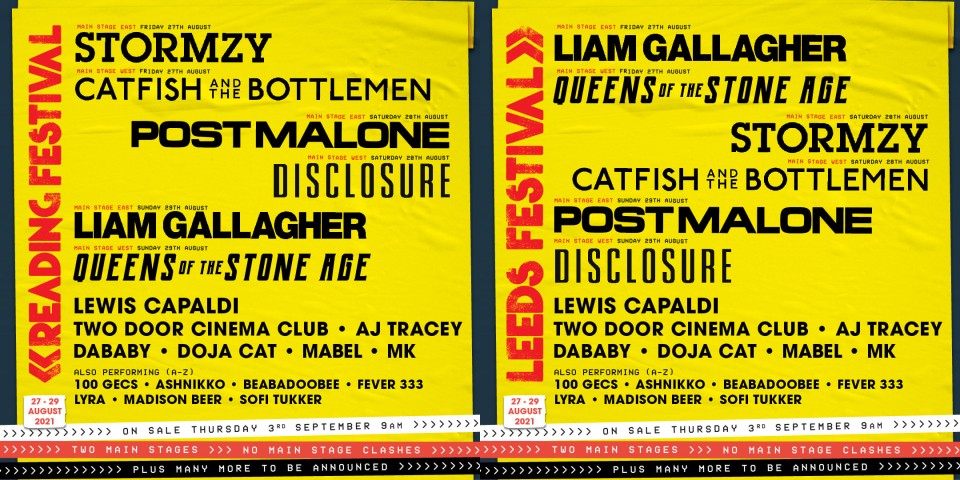 Festivais Reading e Leeds 2021 com Headliners revelados e esgotados em ...